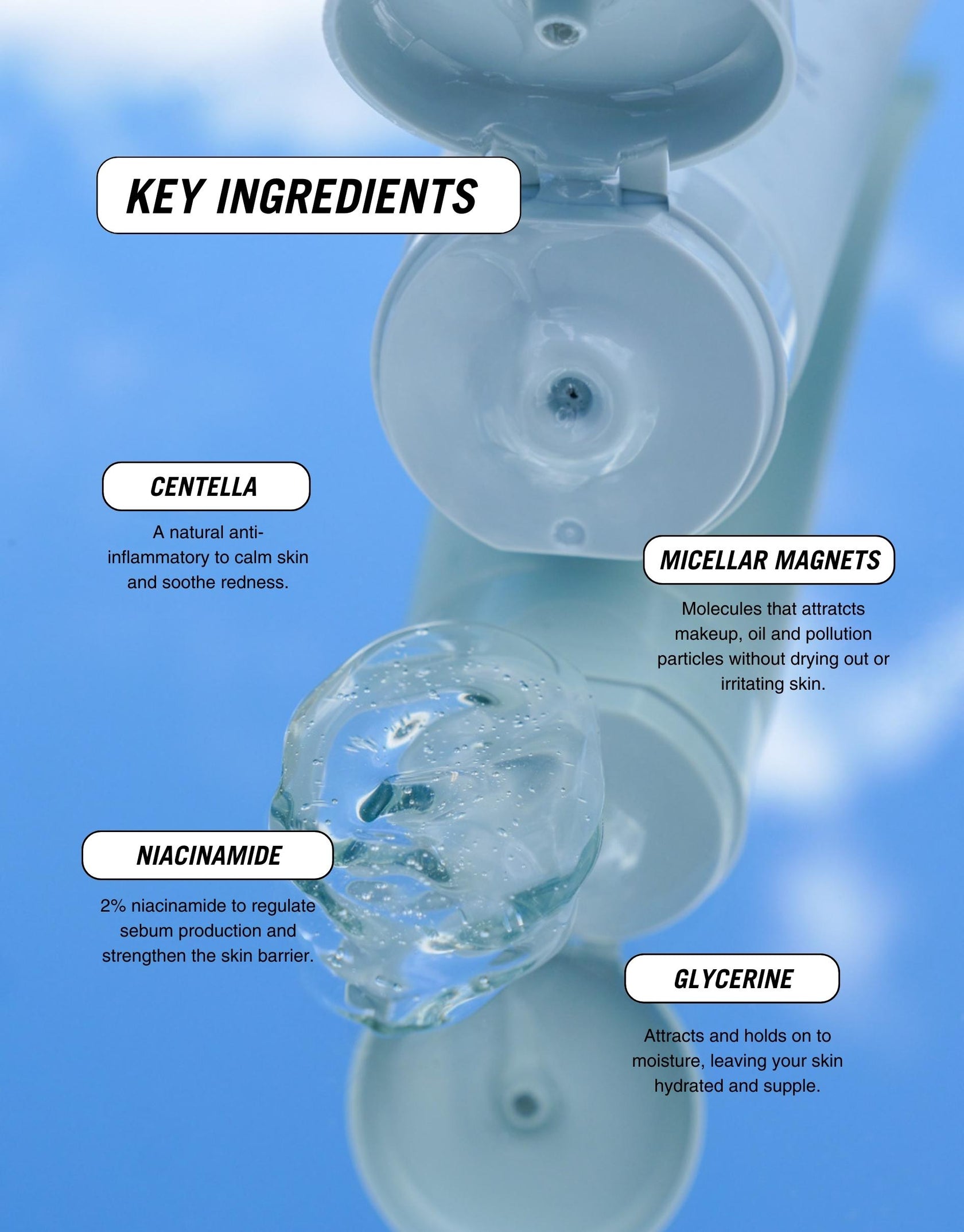 Cloud Wash – Daglig ansiktsrengöring för alla hudtyper och oljig hy – Common Clouds